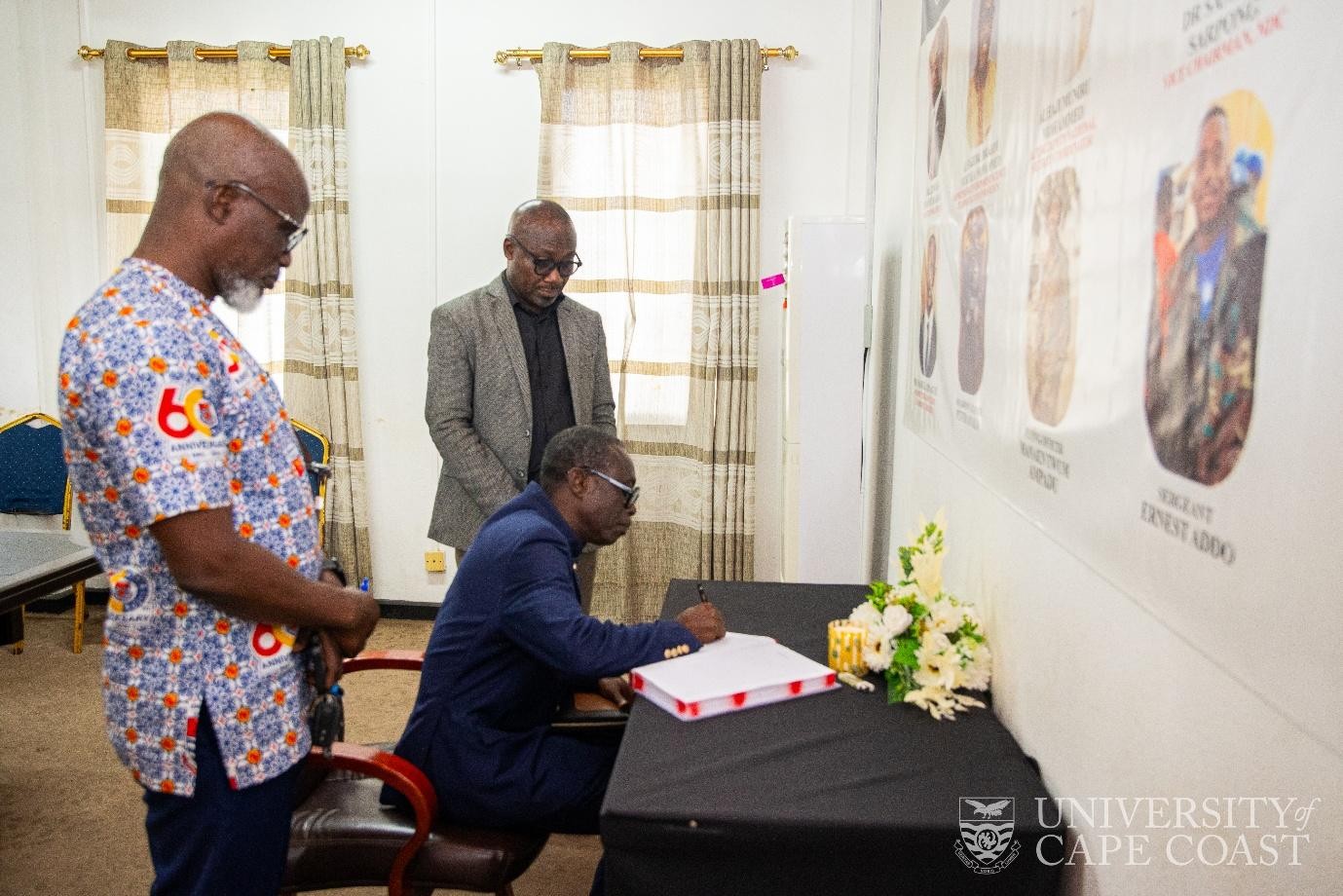 VC signs condolence register at RCC in honour of eight victims of ...